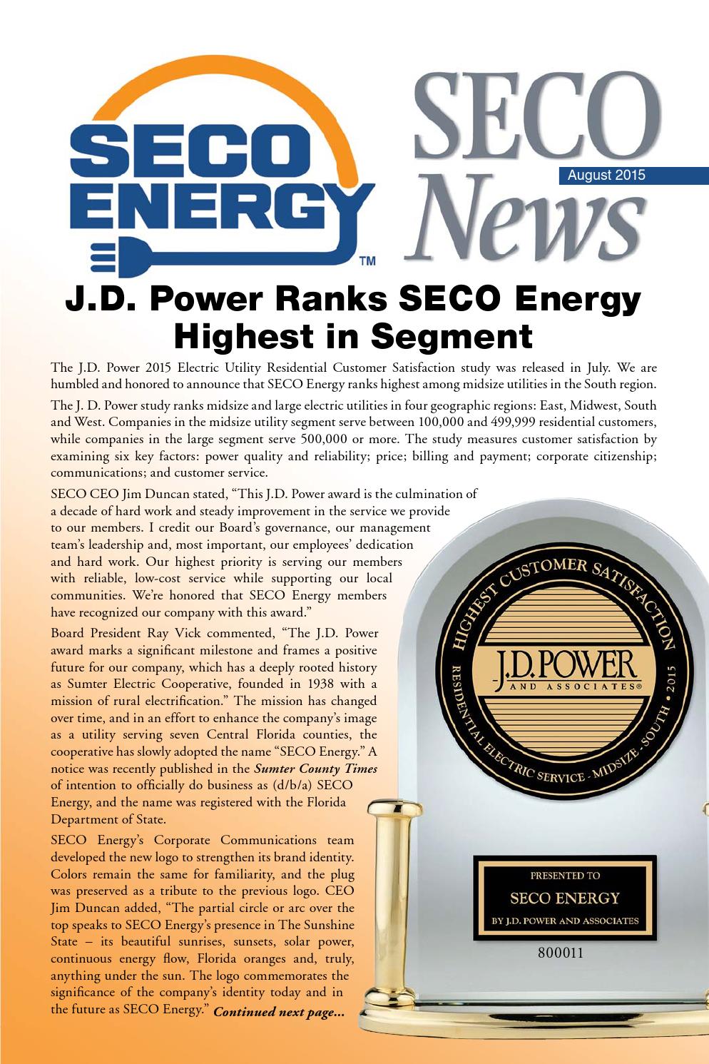 August SECO News by SECO Energy - Issuu