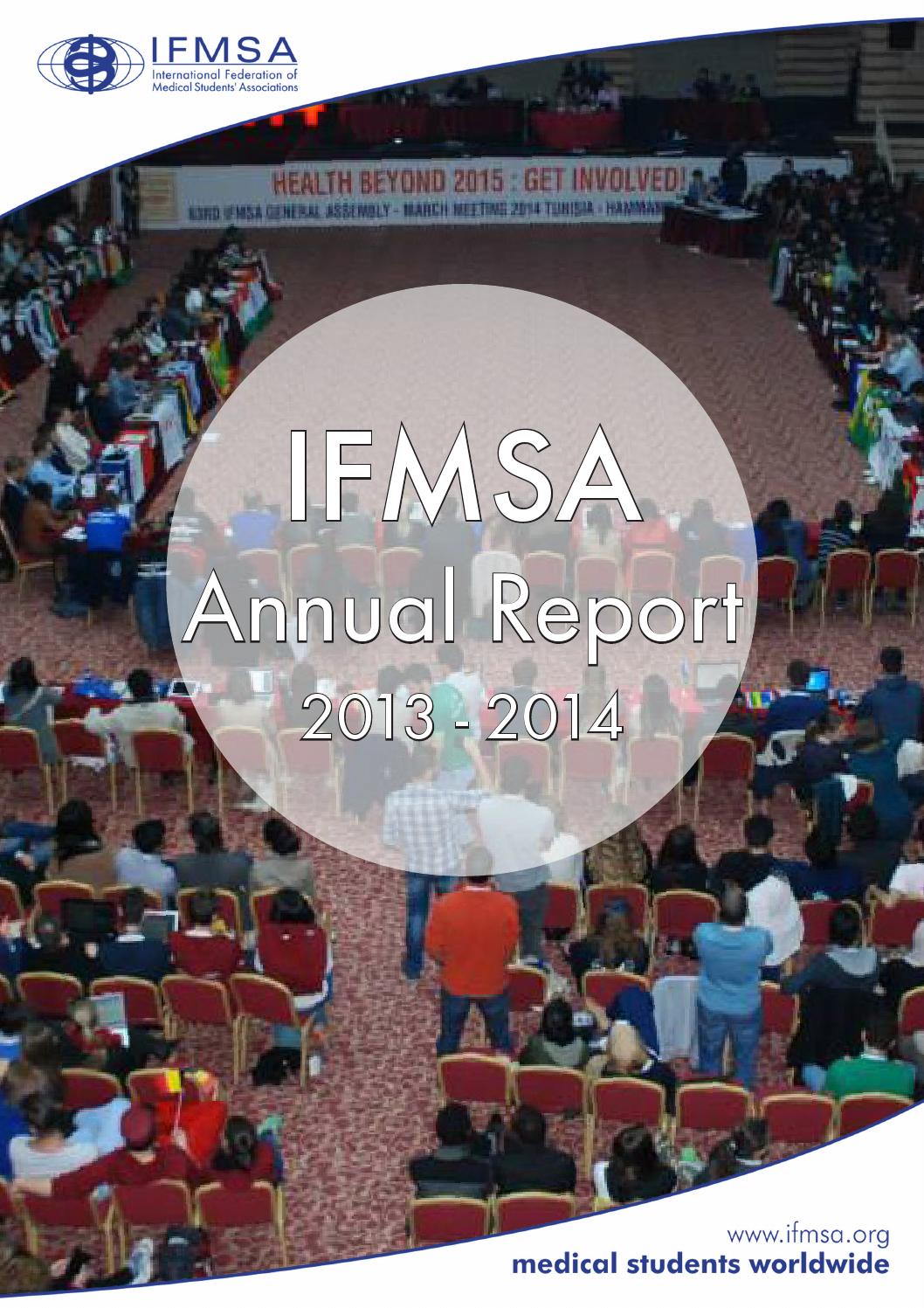 IFMSA Annual Report 2013/14 by International Federation of Medical ...