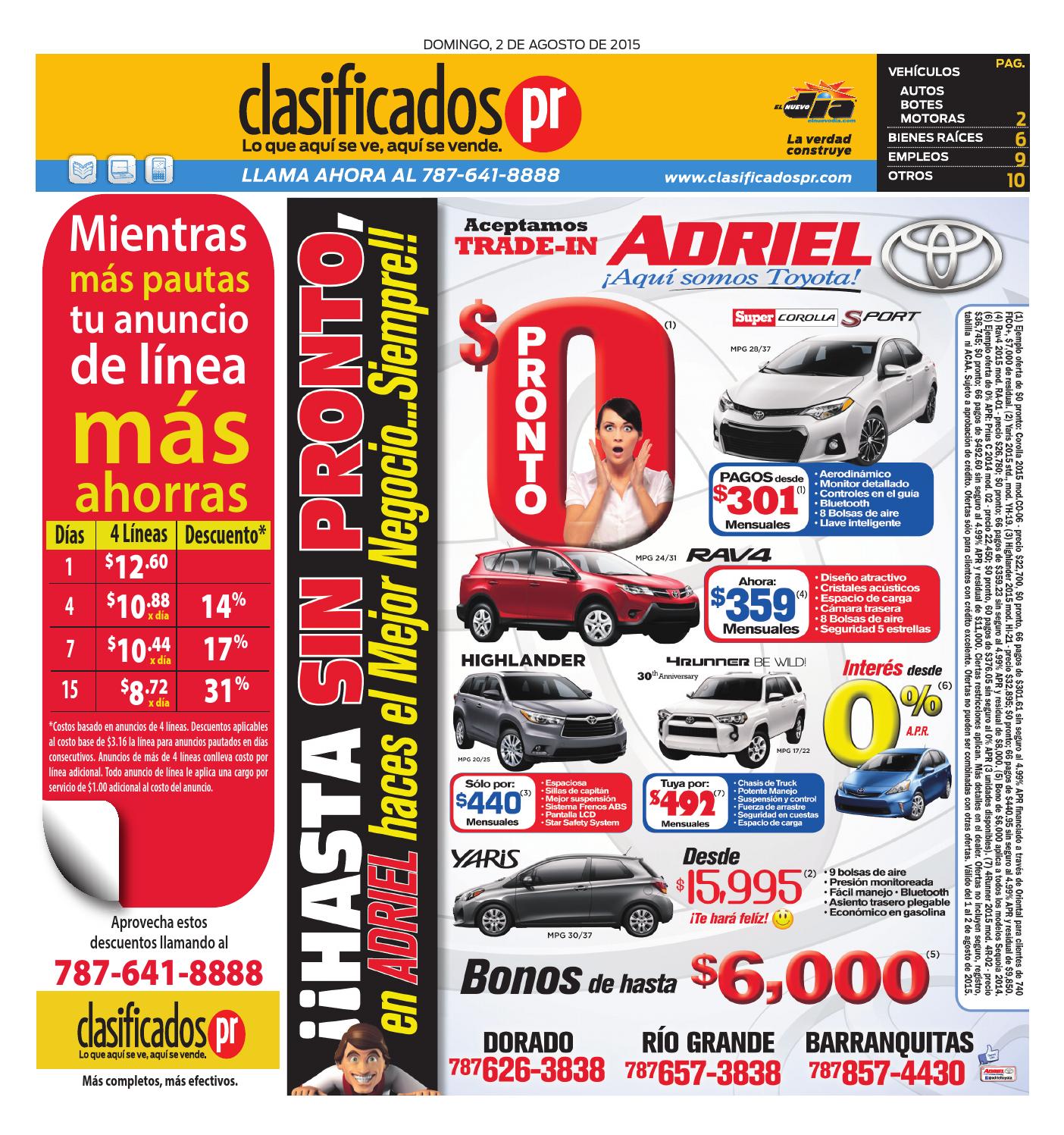 ClasificadosPR 08 02 2015 by ClasificadosPR.com - Issuu