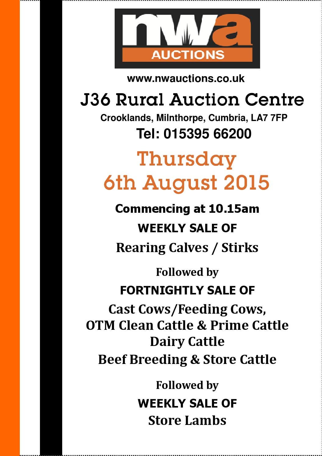 J36 Entries to-date - Thursday 6th August by North West Auctions - Issuu