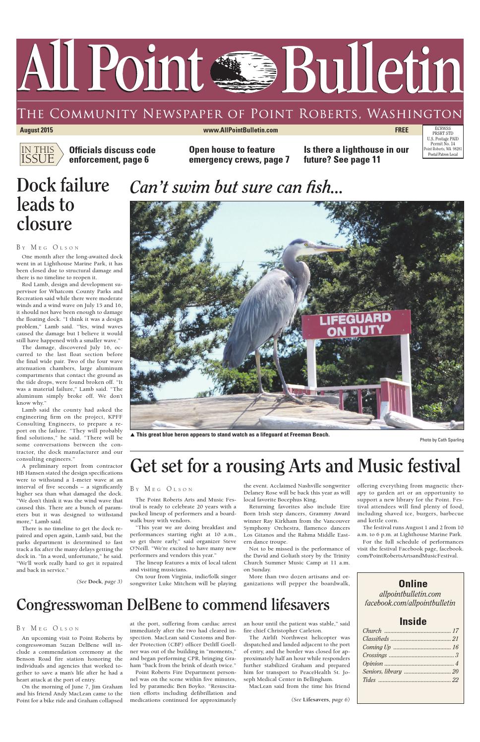 All Point Bulletin August 2015 by Point Roberts Press - Issuu