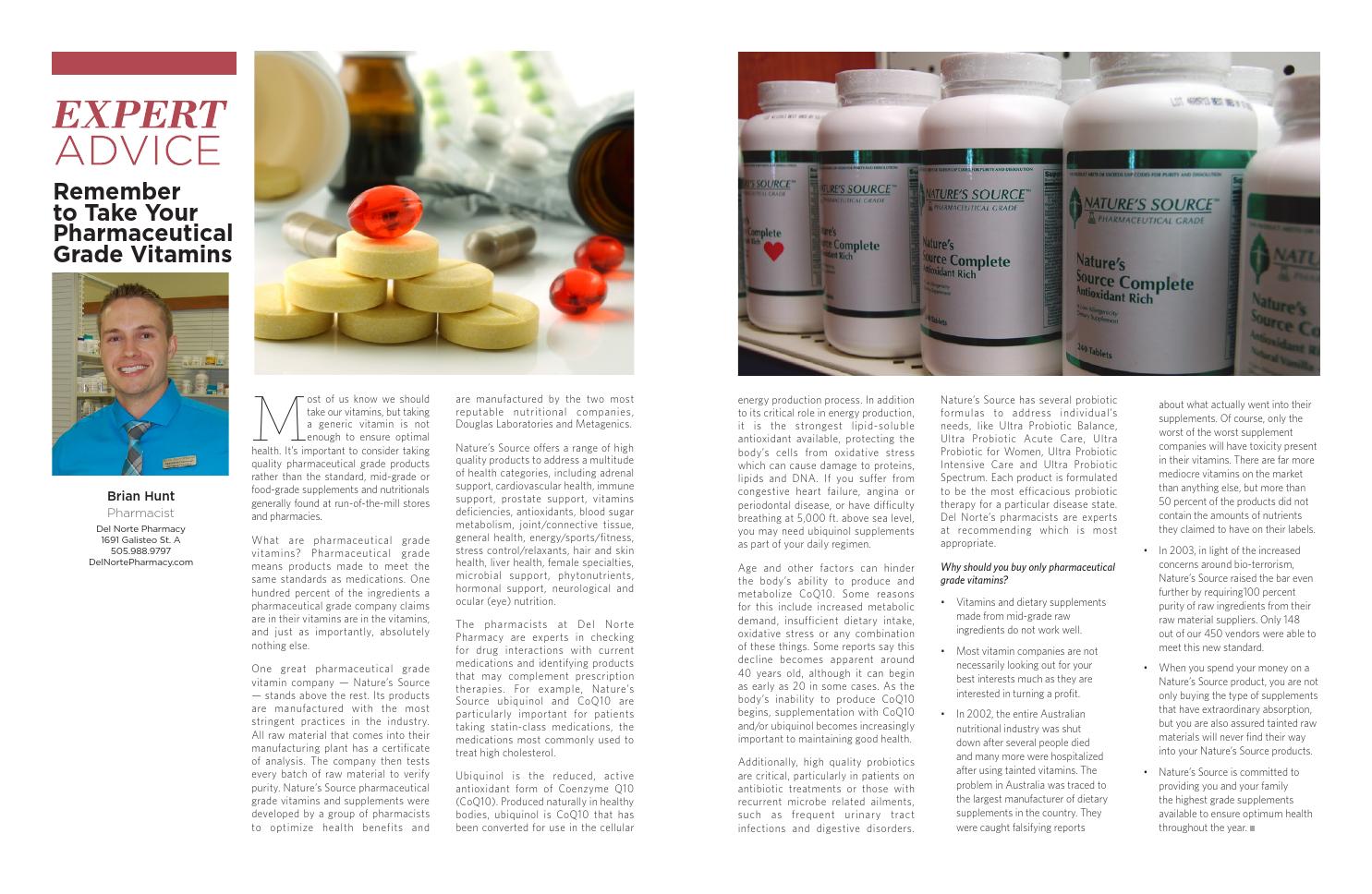 Remember to Take Your Pharmaceutical Grade Vitamins by Fine Lifestyles ...
