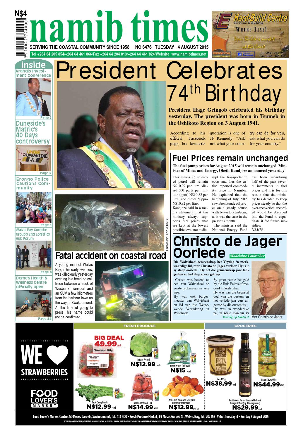4 august namib times e edition by Namib Times Virtual - Issuu