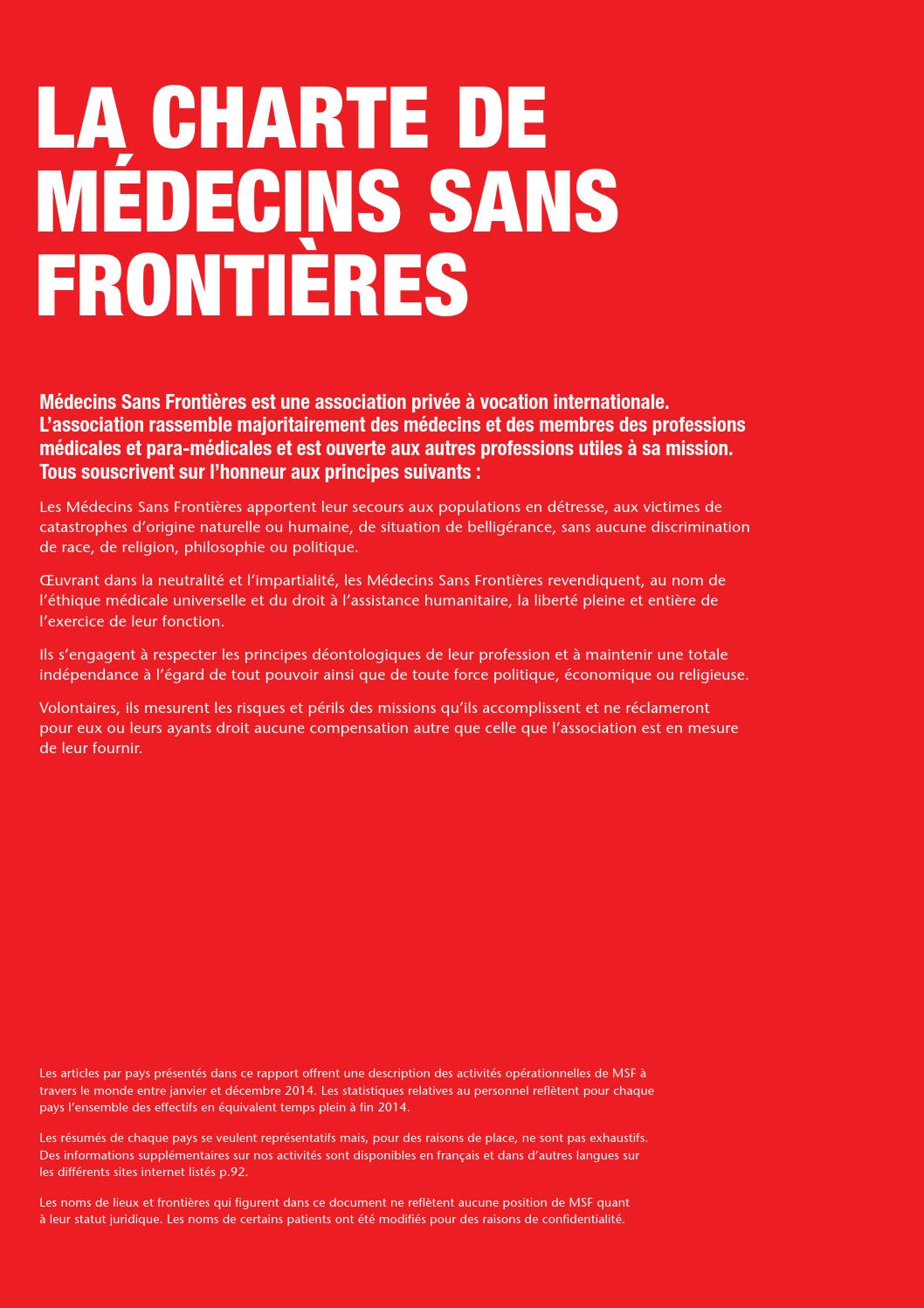 Rapport International d'activités 2014 de Médecins Sans Frontières by ...