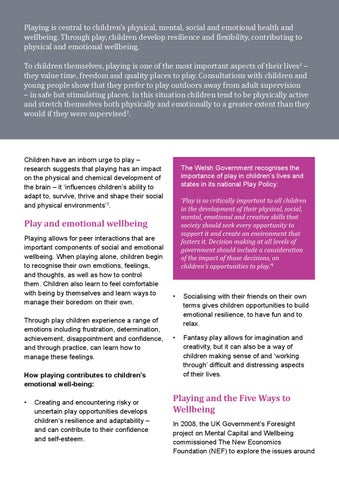Play: mental health and wellbeing by Play Wales - Issuu