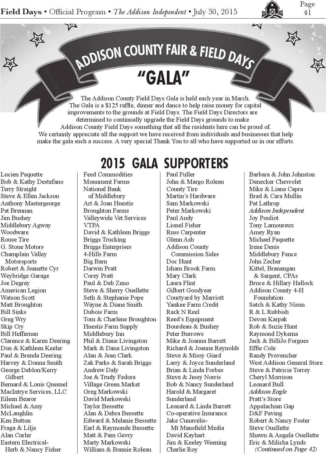 Addison County Fair & Field Days Official Program by AddisonPress - Issuu