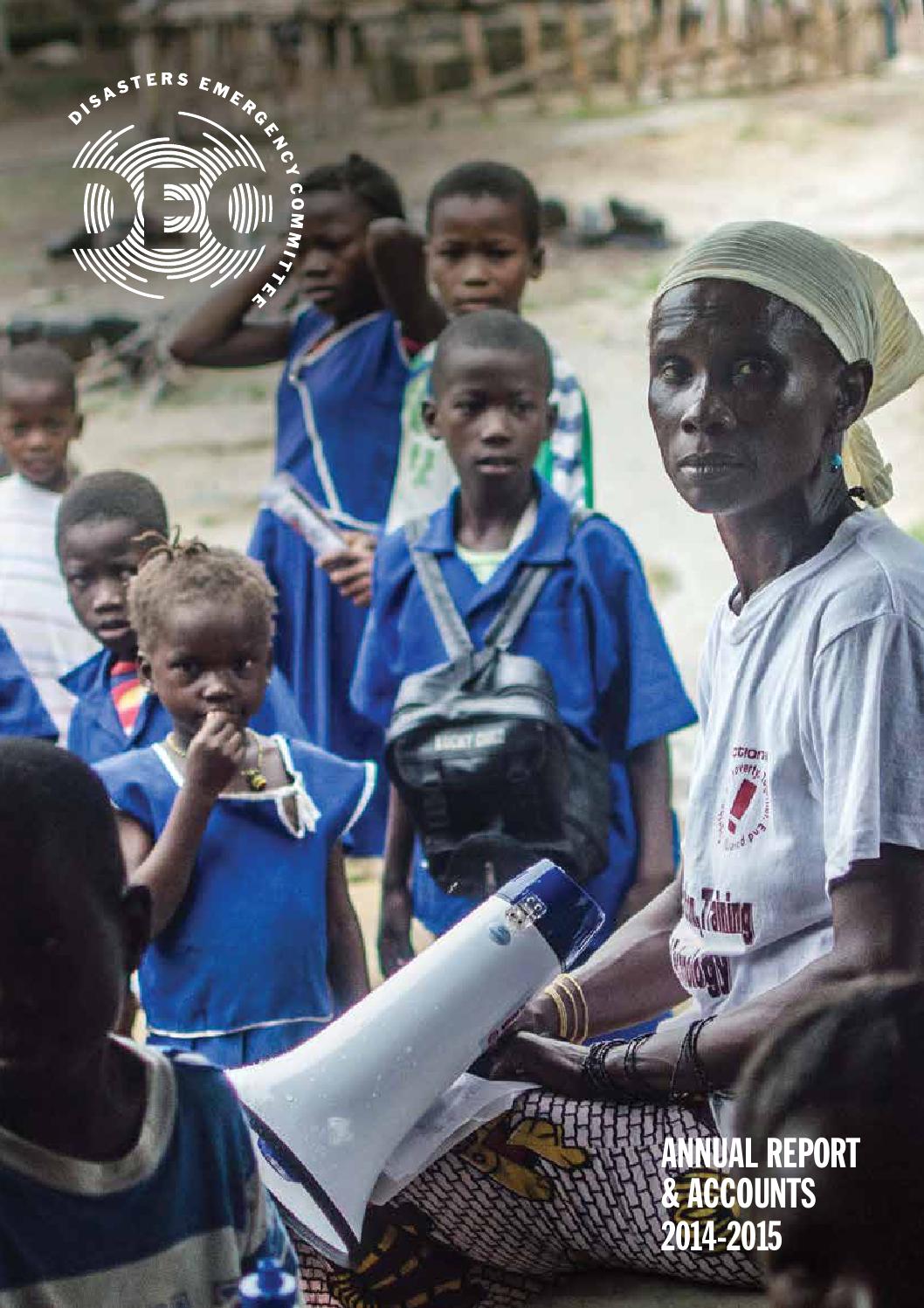 Disasters Emergency Committee - Annual Report 2014-15 by Disasters ...