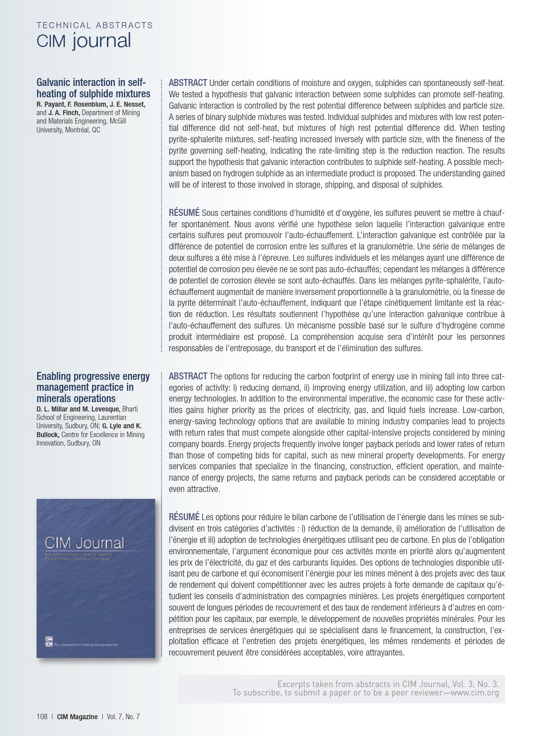 CIM Magazine November 2012 by CIM-ICM Publications - Issuu