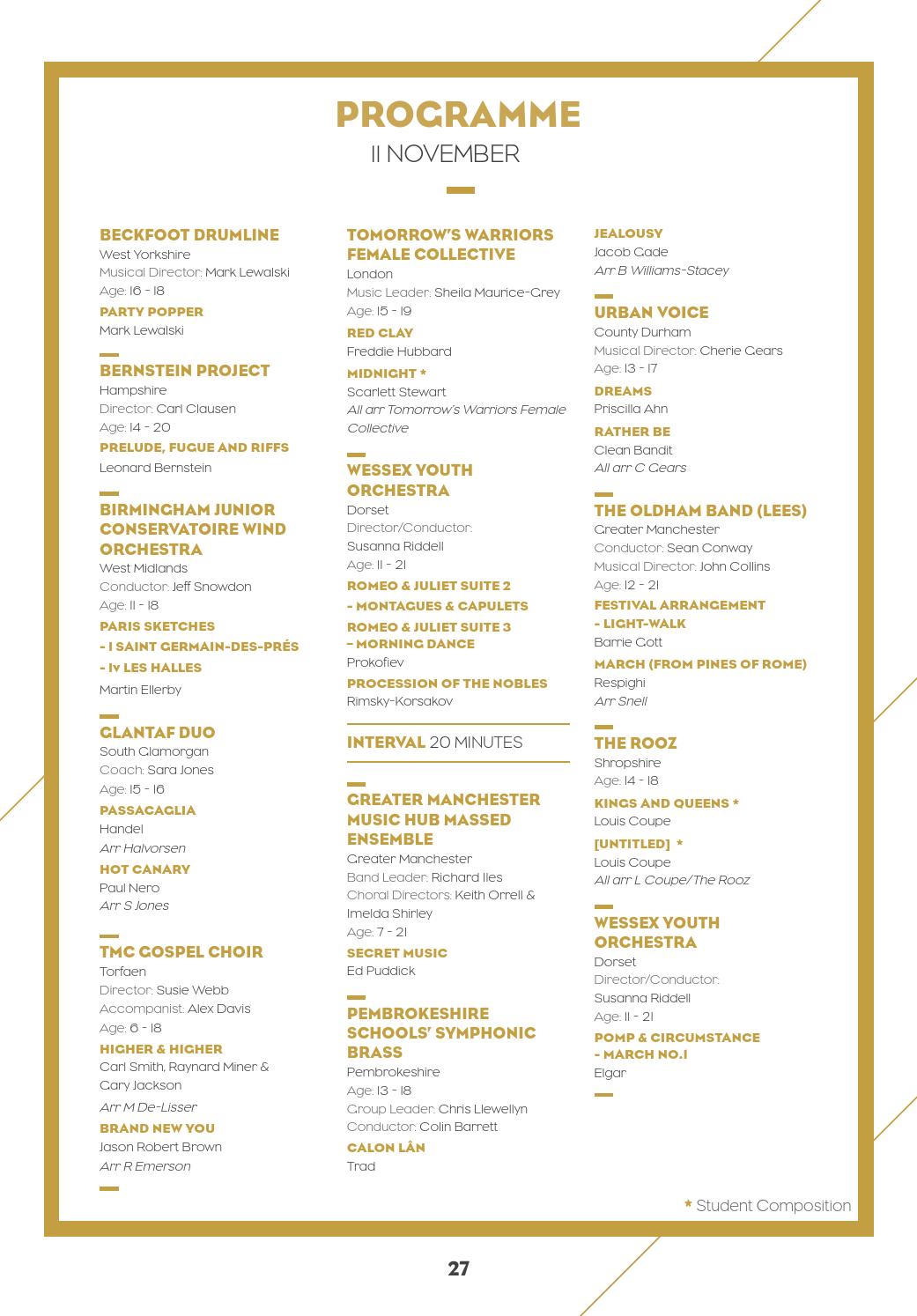 Schools Prom Programme 2014 by Music for Youth - Issuu