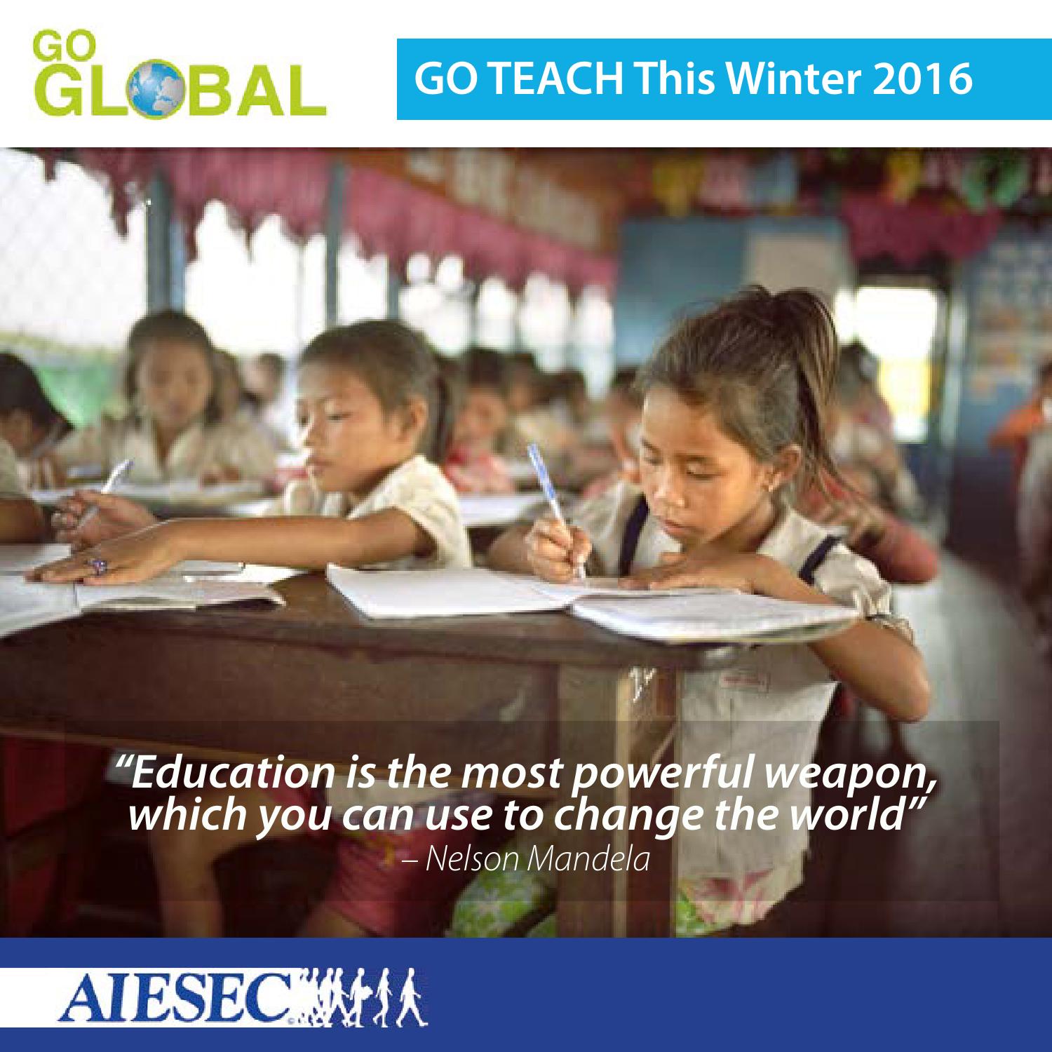 Go Teach with AIESEC by AIESEC UK - Issuu