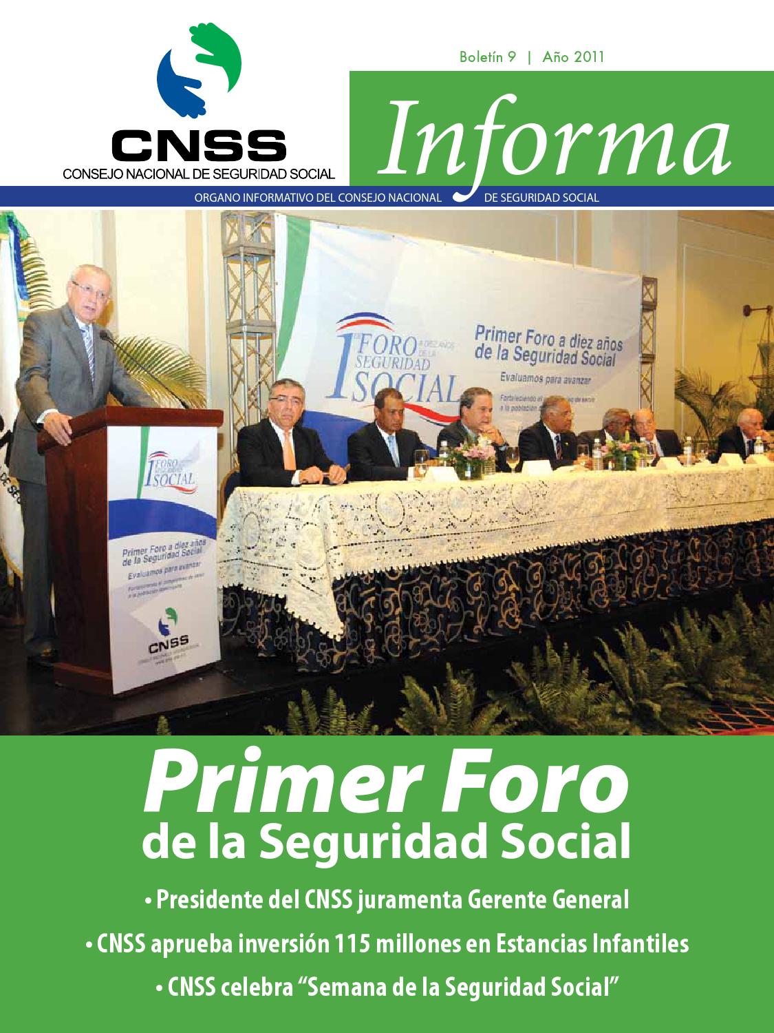 Revista del CNSS No. 9 by Consejo Nacional de Seguridad Social (CNSS ...