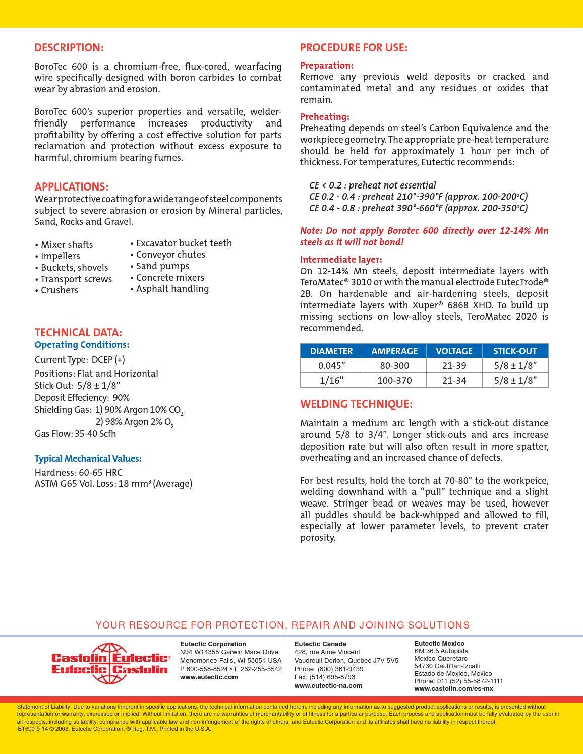 Borotec 600 cr free by Castolin Eutectic - Issuu