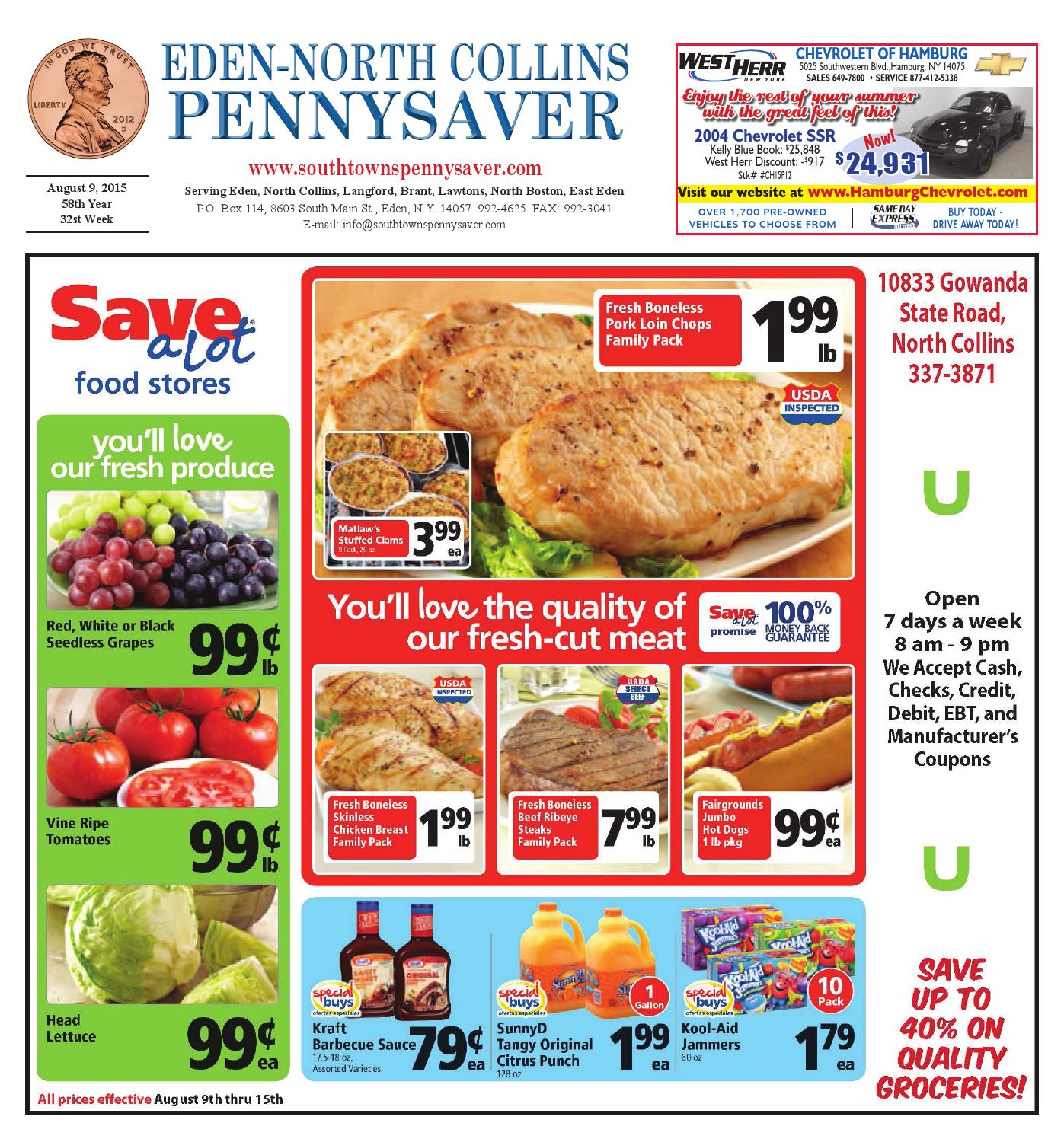 8/9/15 Eden-North Collins Pennysaver by Angola Pennysaver - Issuu