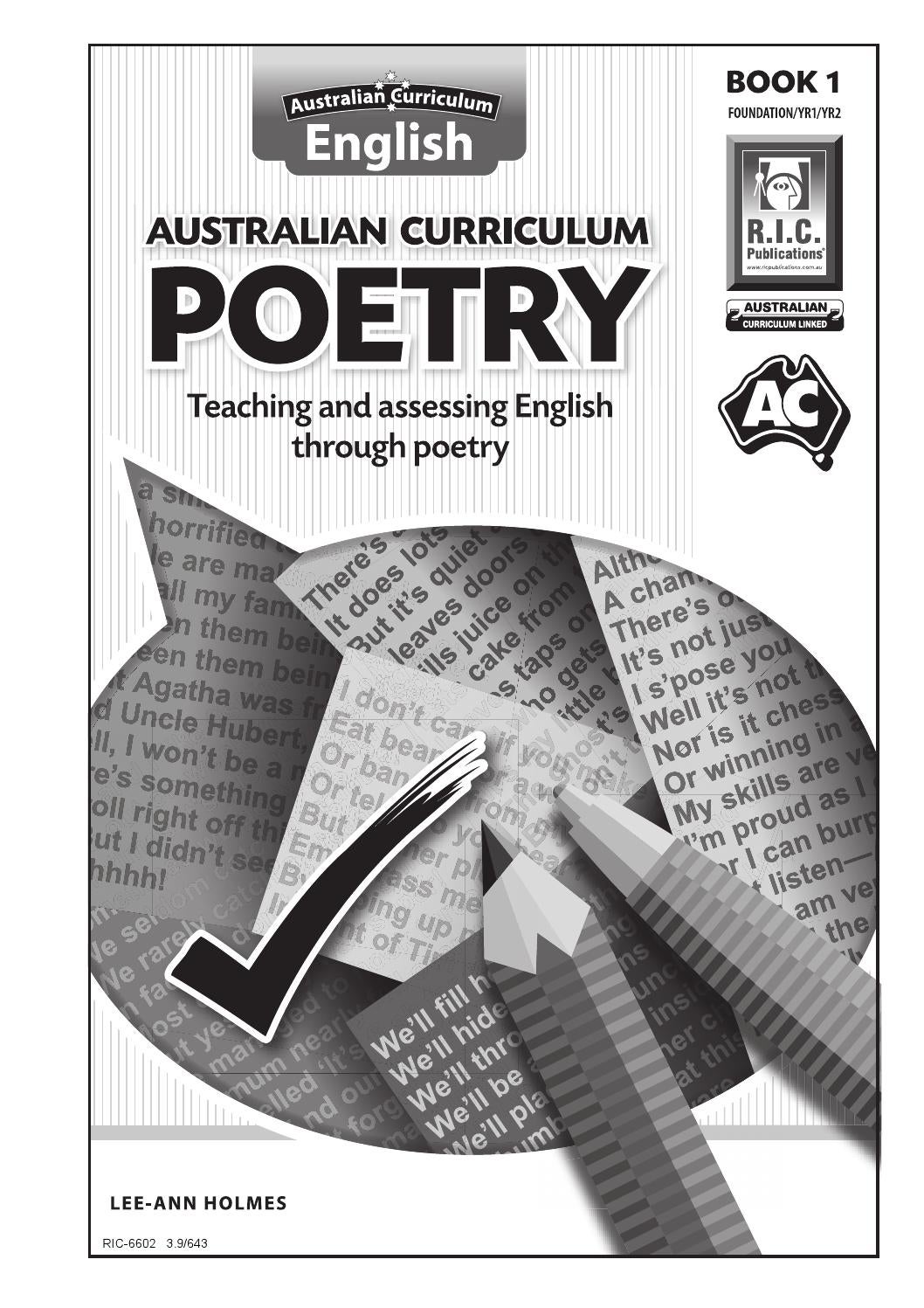Australian Curriculum Poetry – Book 1 (Lower) by Teacher Superstore - Issuu