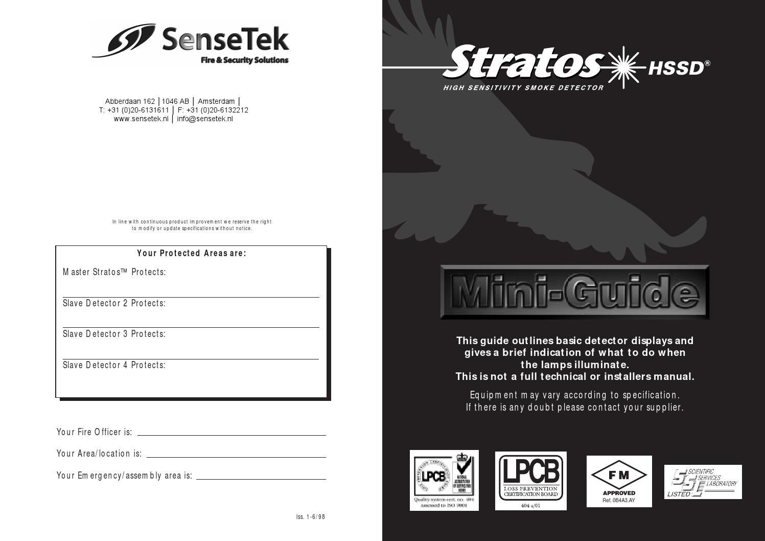 Stratos hssd master/slave mini guide sensetek nl by SenseTek Fire ...