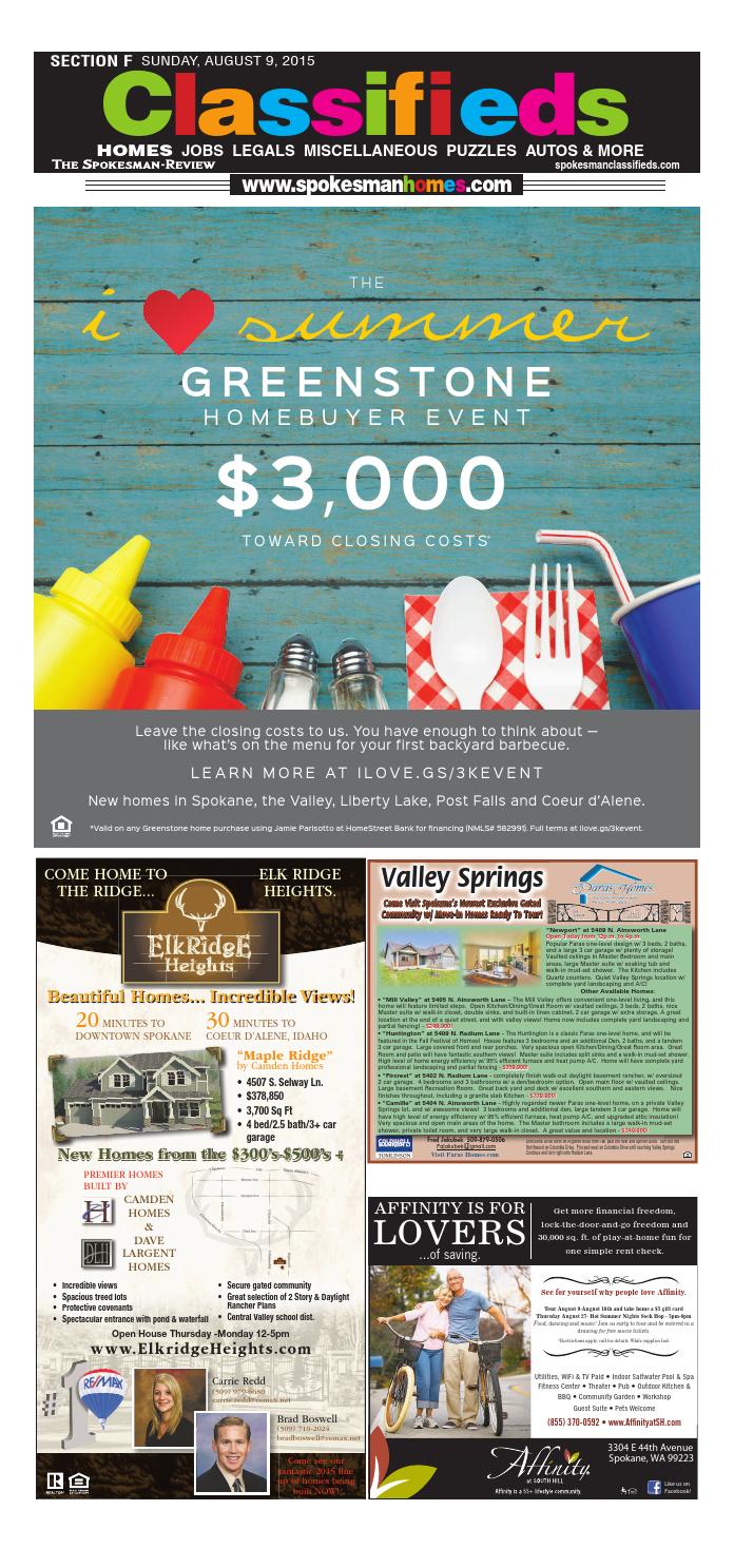 Sunday real estate 080915 by Cowles Publishing - Issuu