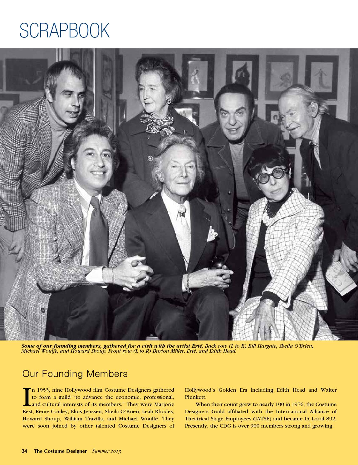 The Costume Designer - Summer 2015 by Costume Designers Guild - Issuu