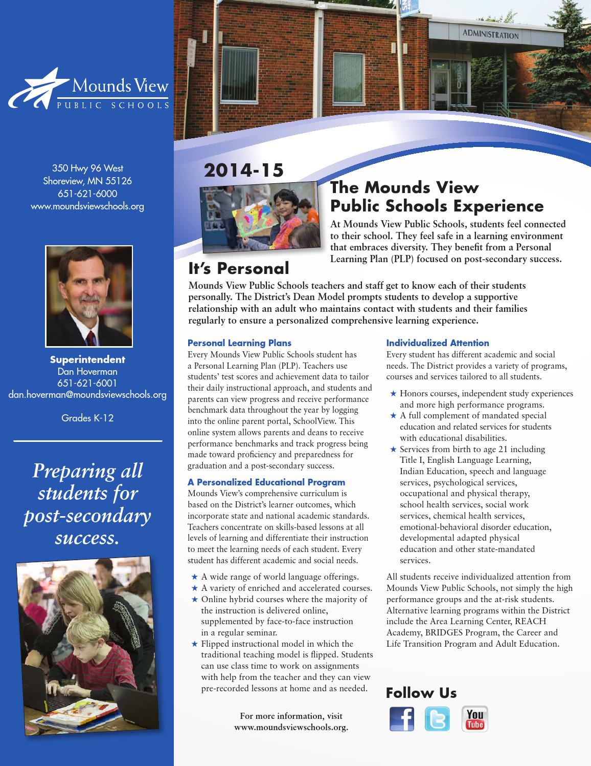 District fact sheet by Mounds View Public Schools - Issuu