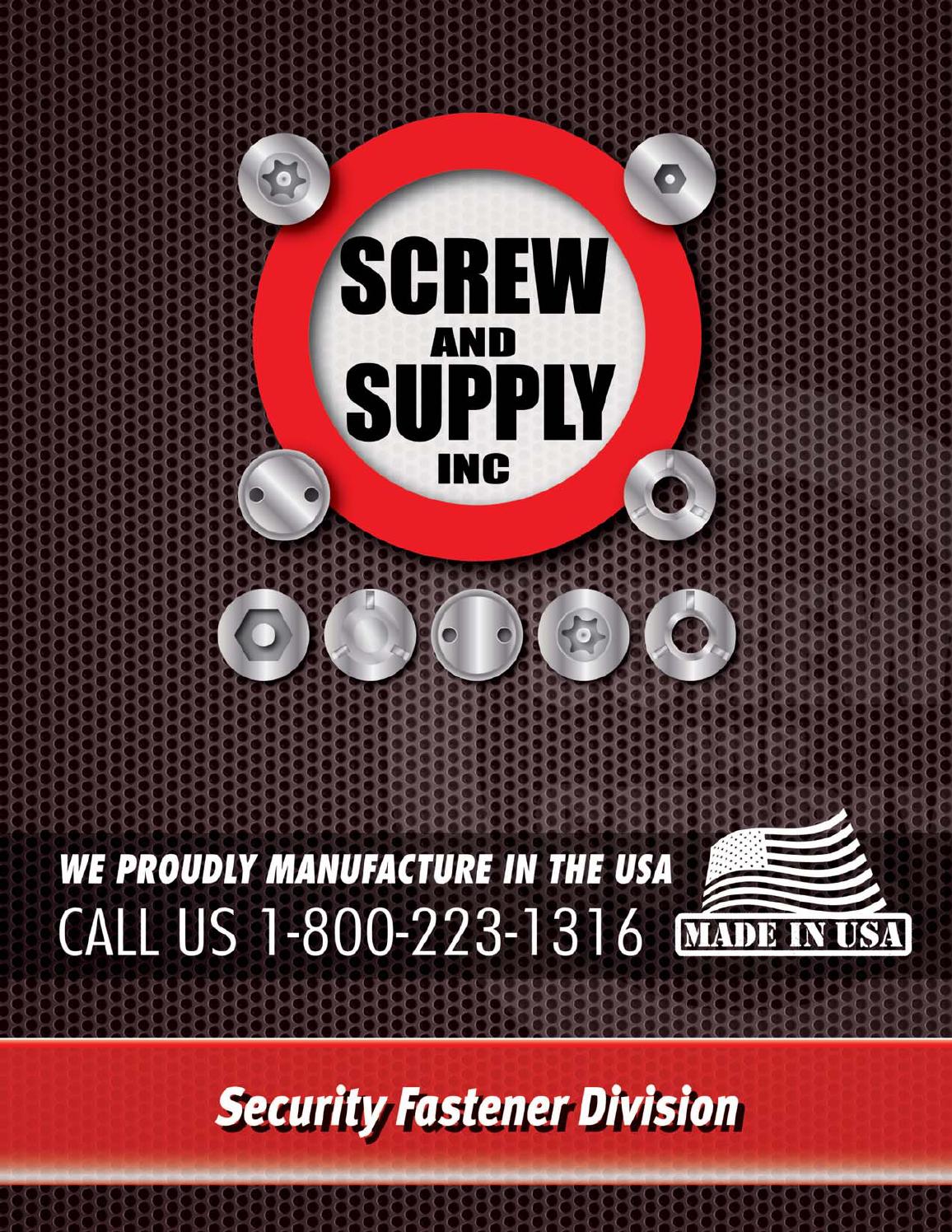 Screw & Supply Inc. Product Catalog by Graphika Creative - Issuu