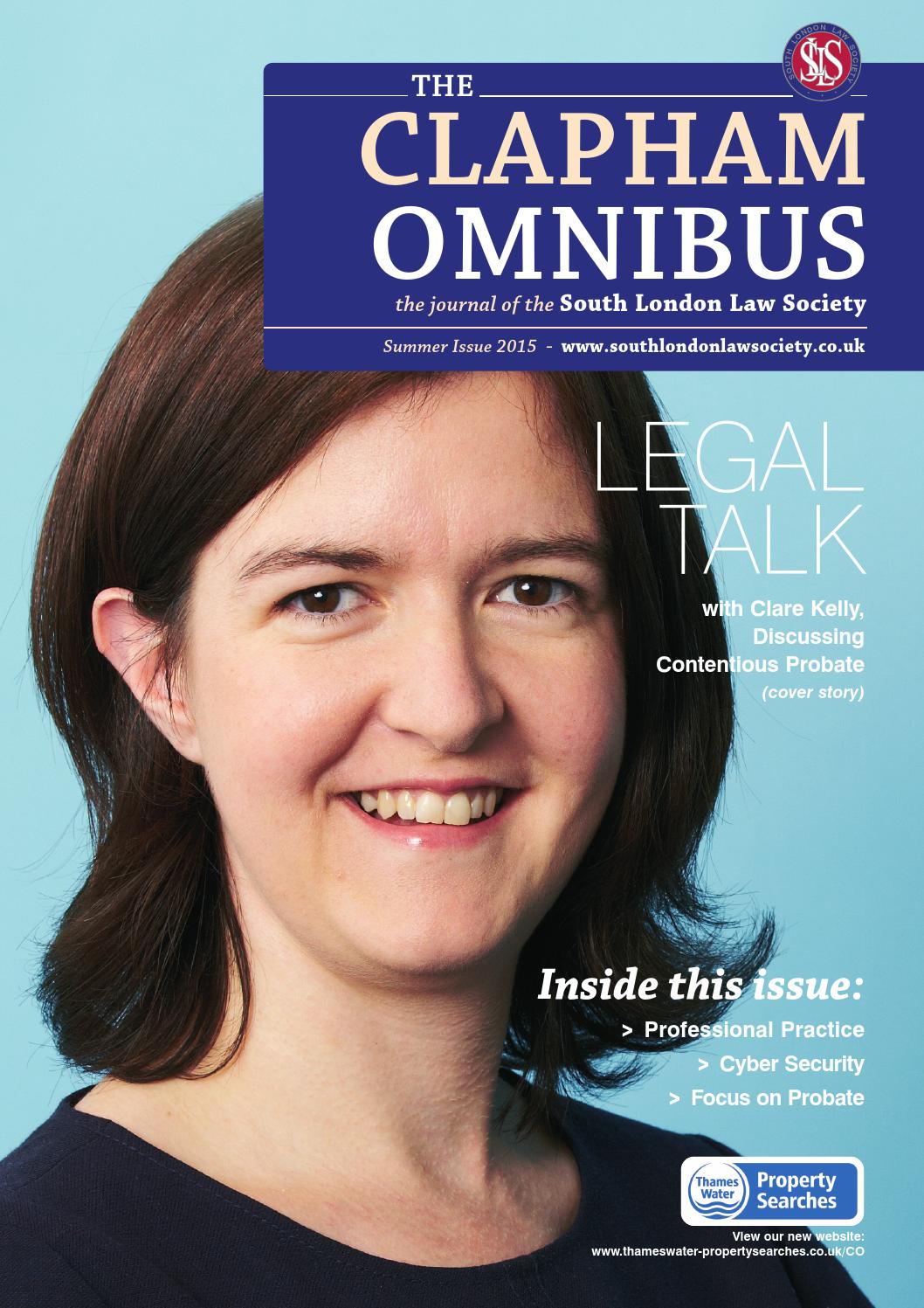 Clapham Omnibus Summer 2015 by Benham Publishing Limited - Issuu