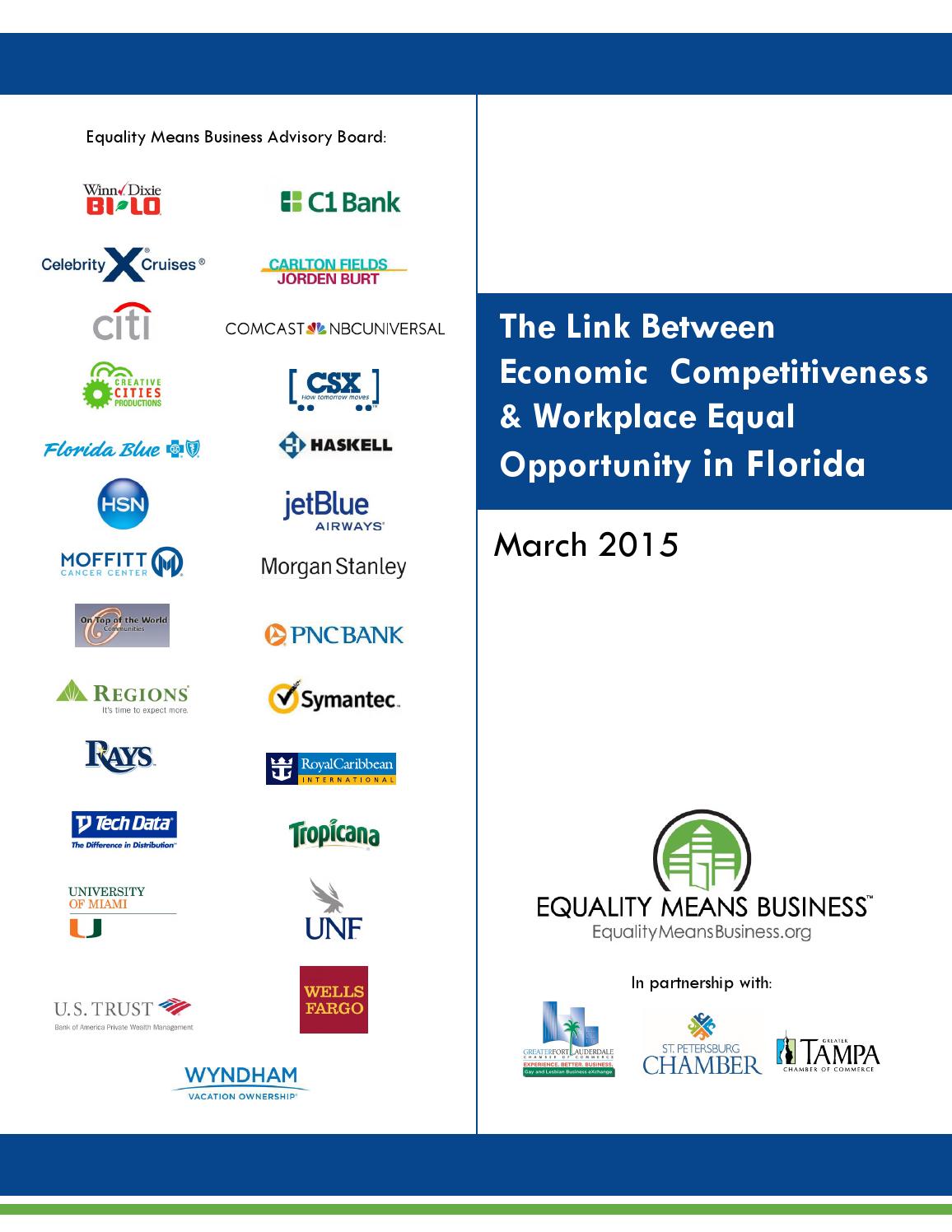 Equality Means Business Economic Impact Report - March 2015 by ...