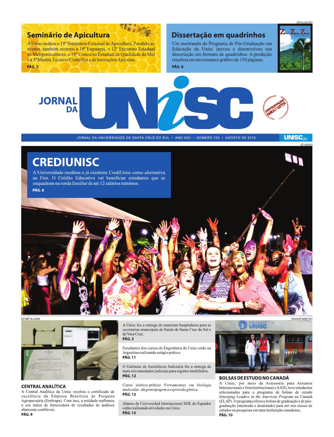 Jornal da Unisc 152 by UNISC Santa Cruz do Sul - Issuu