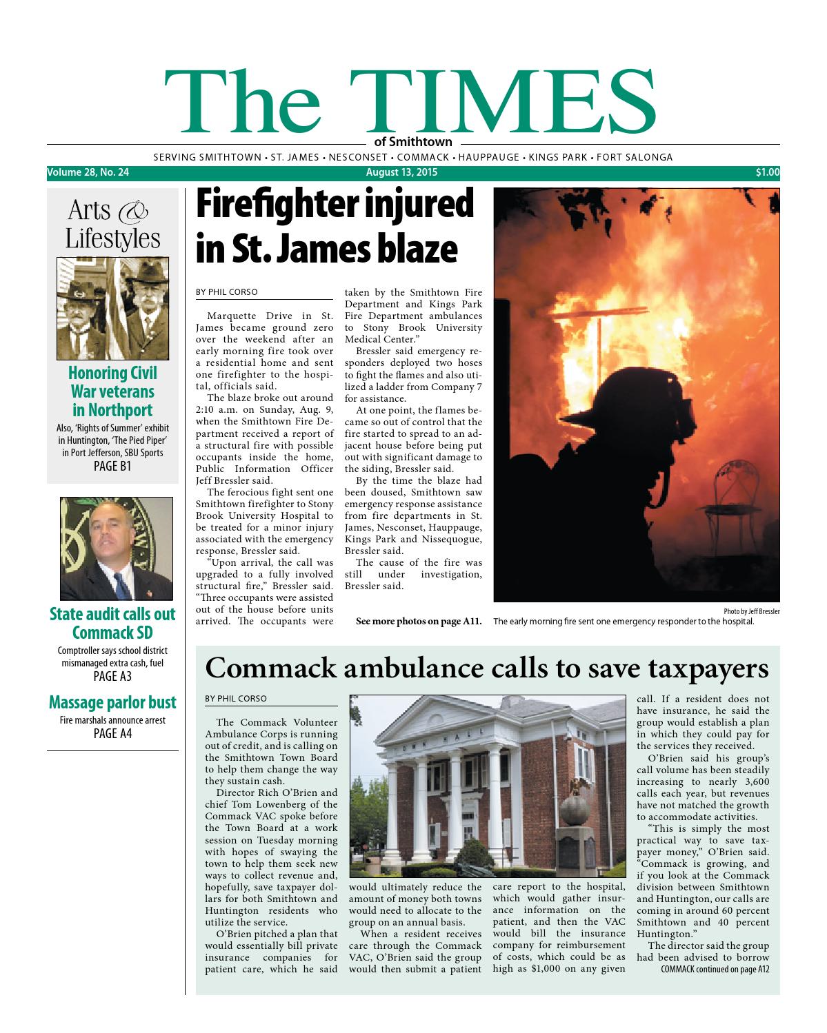 The Times of Smithtown - August 13, 2015 by TBR News Media - Issuu