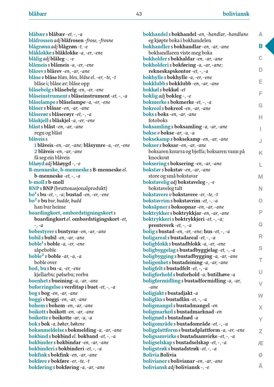 Bokmål- nynorsk ordbok by Cappelen Damm - Issuu