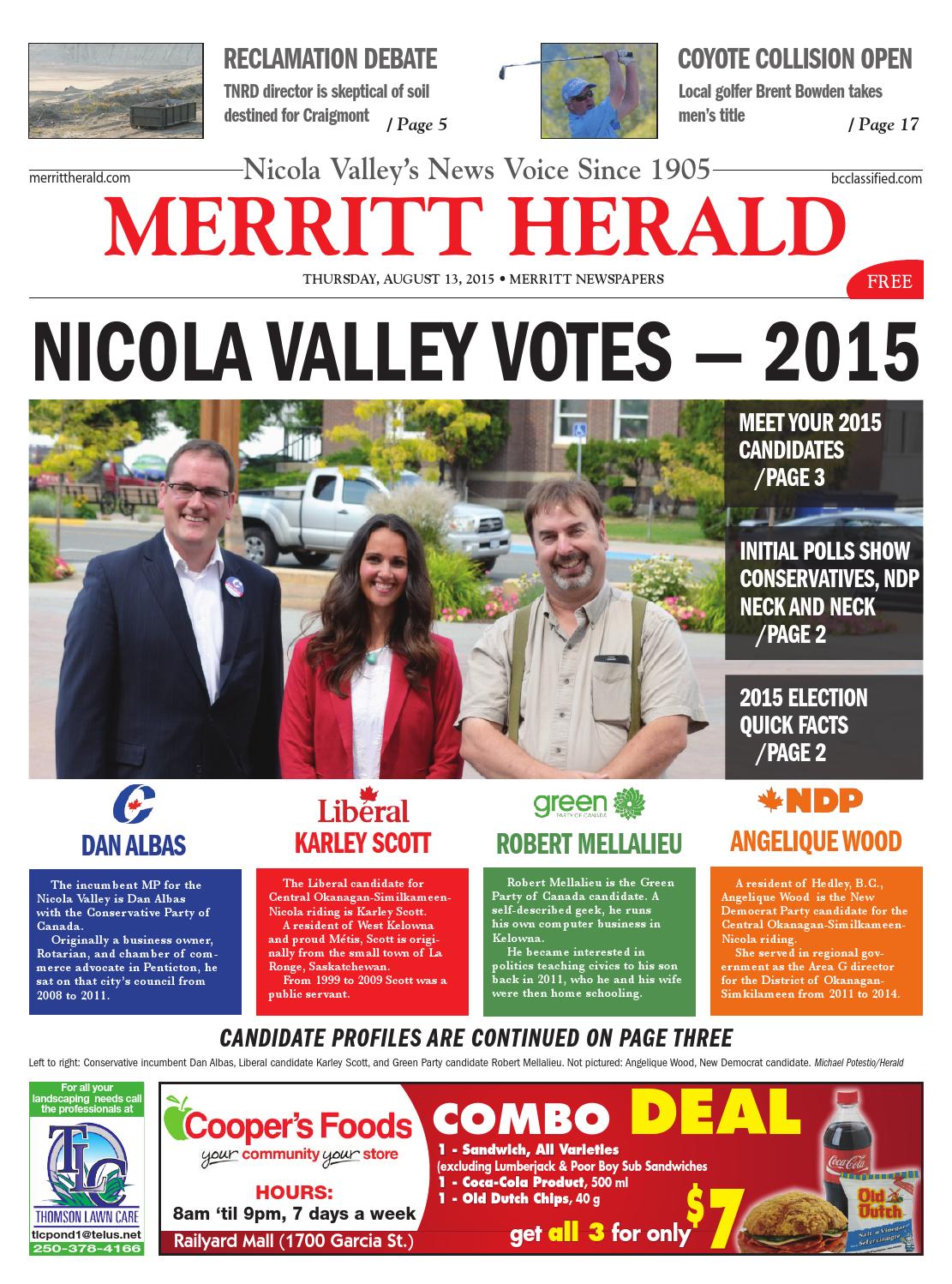 Merritt Herald, August 13, 2015 by Black Press Media Group - Issuu