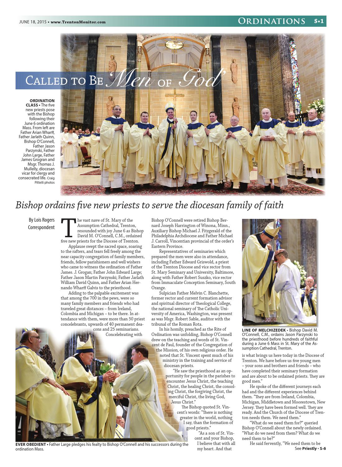 2015 Priest Ordination by Diocese of Trenton - Issuu