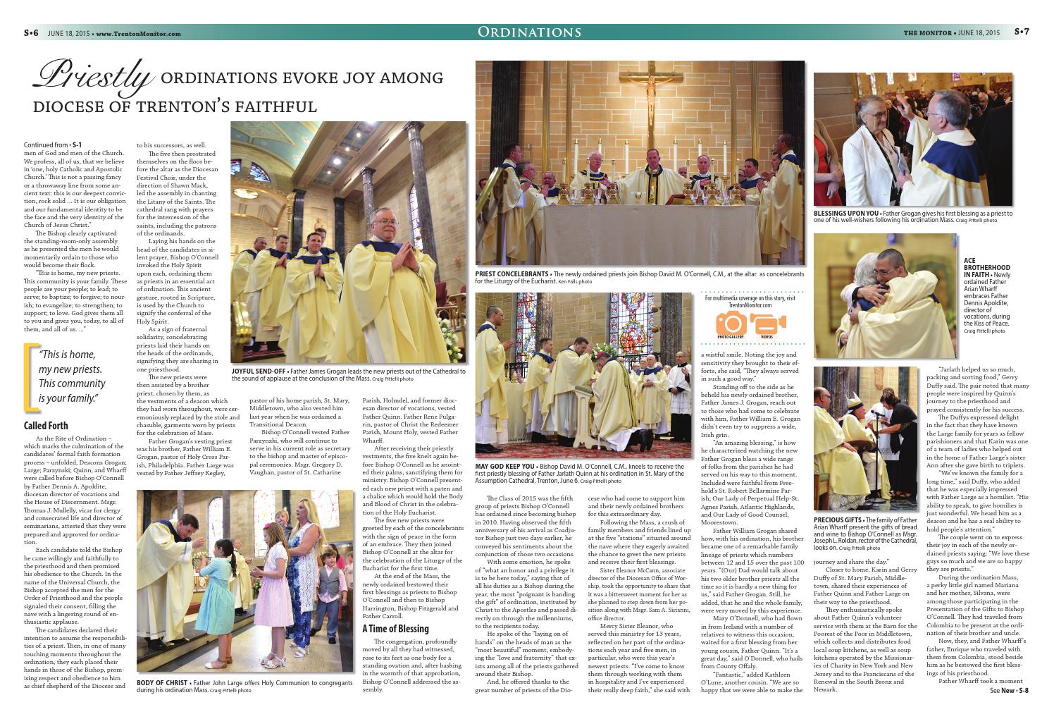 2015 Priest Ordination by Diocese of Trenton - Issuu
