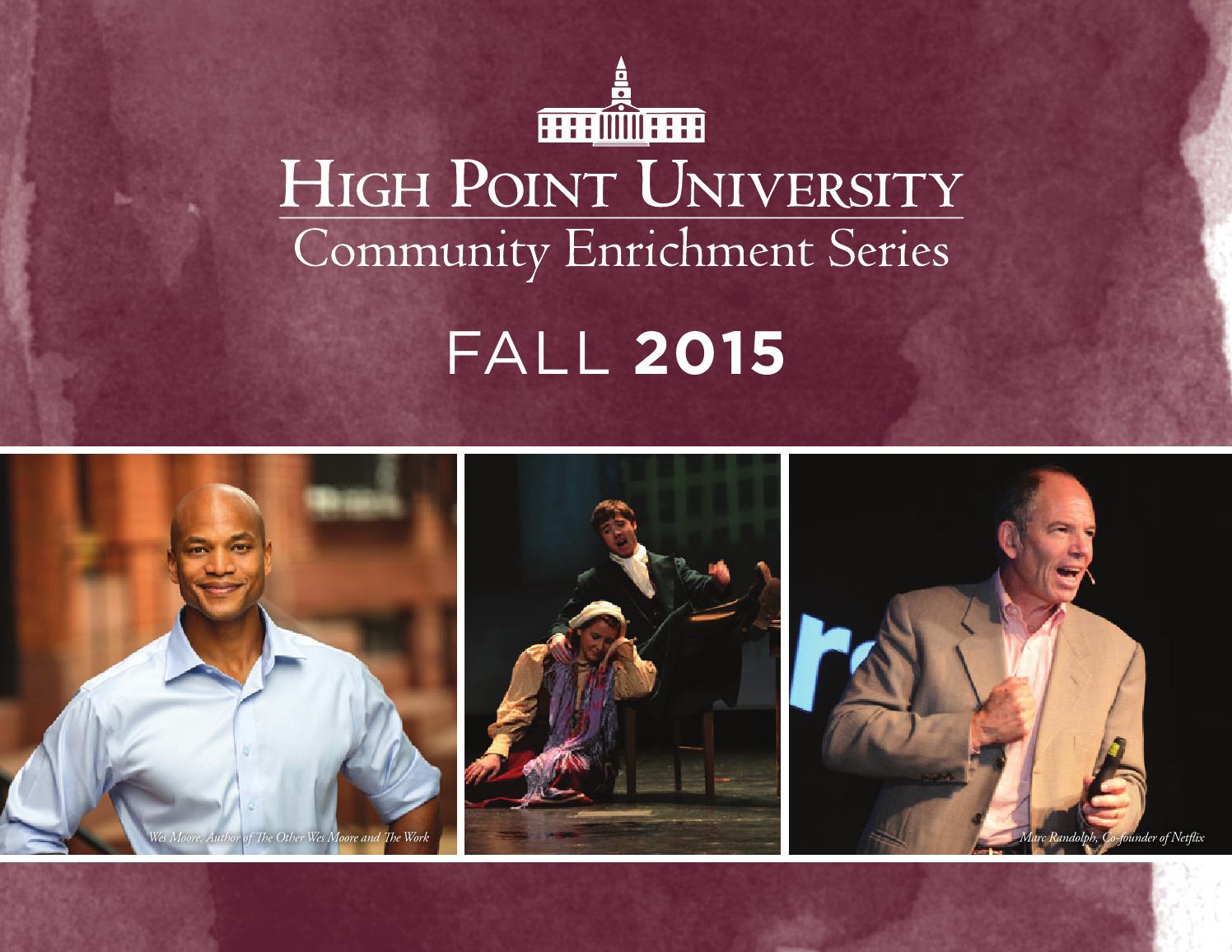 High Point University Community Enrichment Series by High Point ...