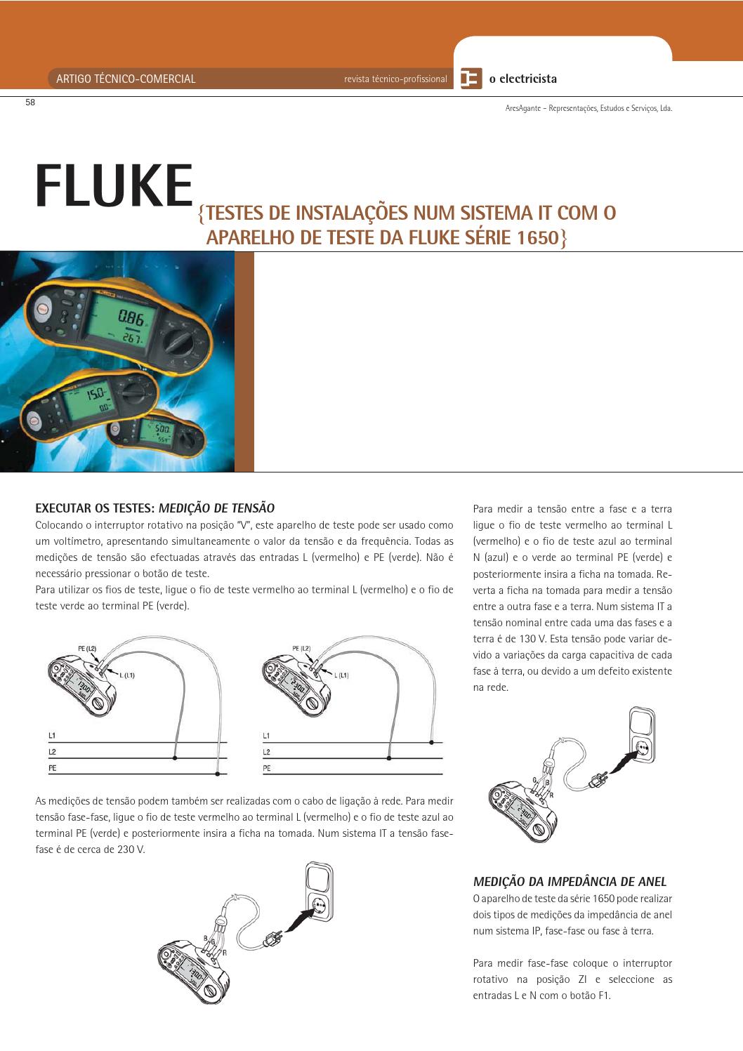 Fluke: testes de instalação num sistema IT com o aparelho de teste da ...