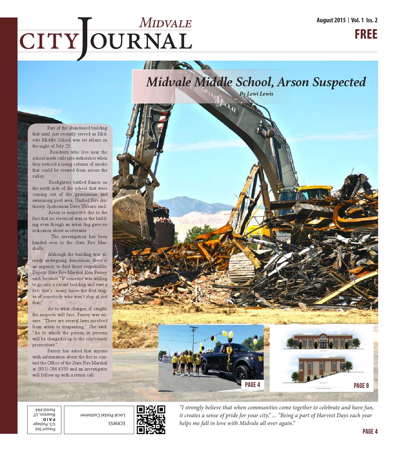 Midvale City Journal- August 2015 by The City Journals - Issuu