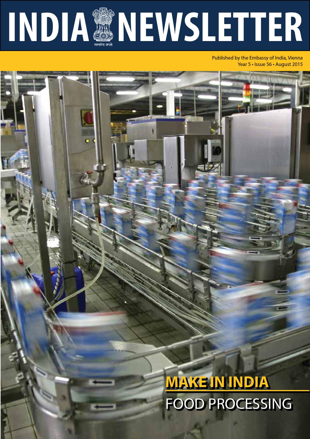 India newsletter 08 2015 by Indian Embassy Vienna - Issuu