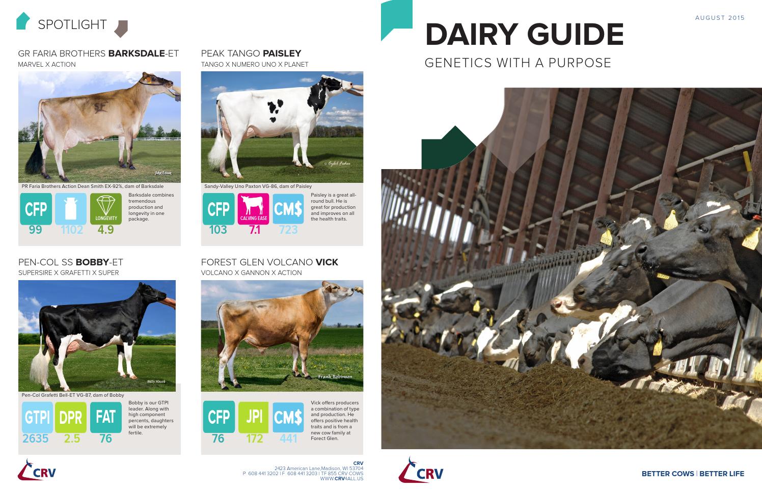 Dairy Guide August 2015 by CRV USA - Issuu