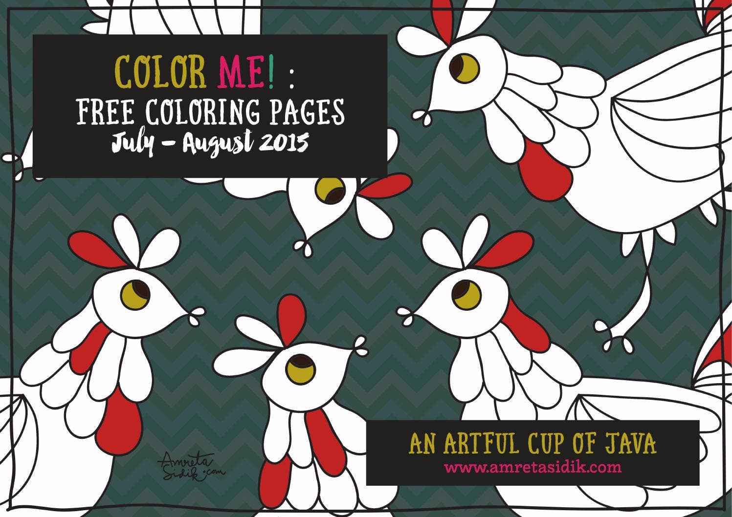An Artful Cup of Java's free coloring pages July-August 2015 part 1 by ...