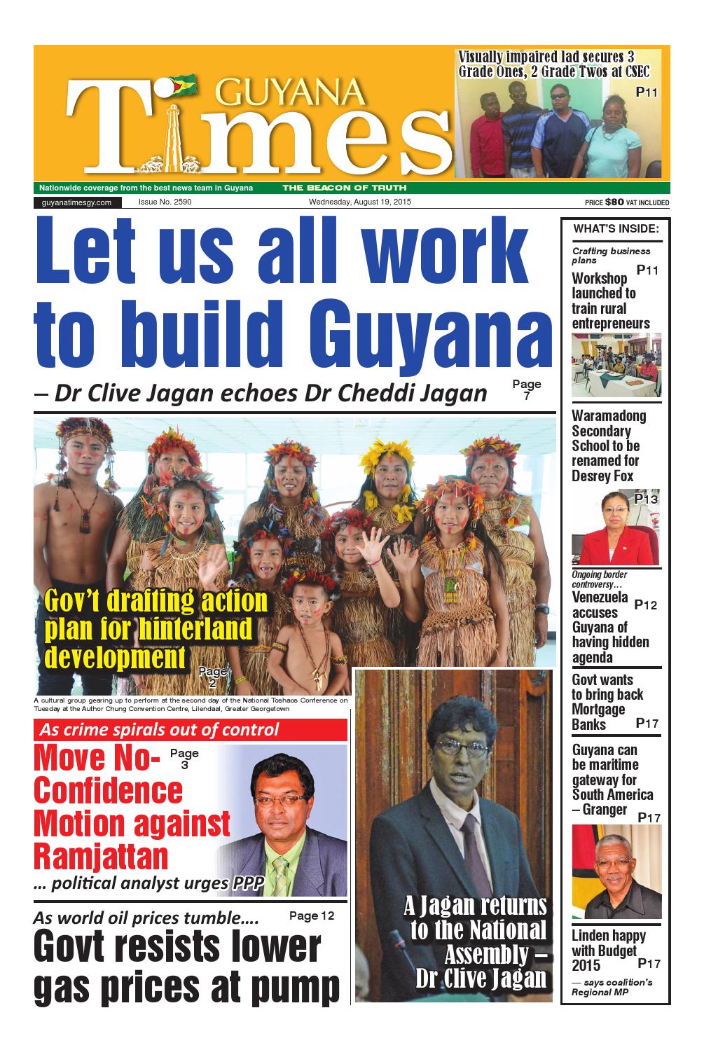 Guyana Times Daily - August 19, 2015 by Gytimes - Issuu