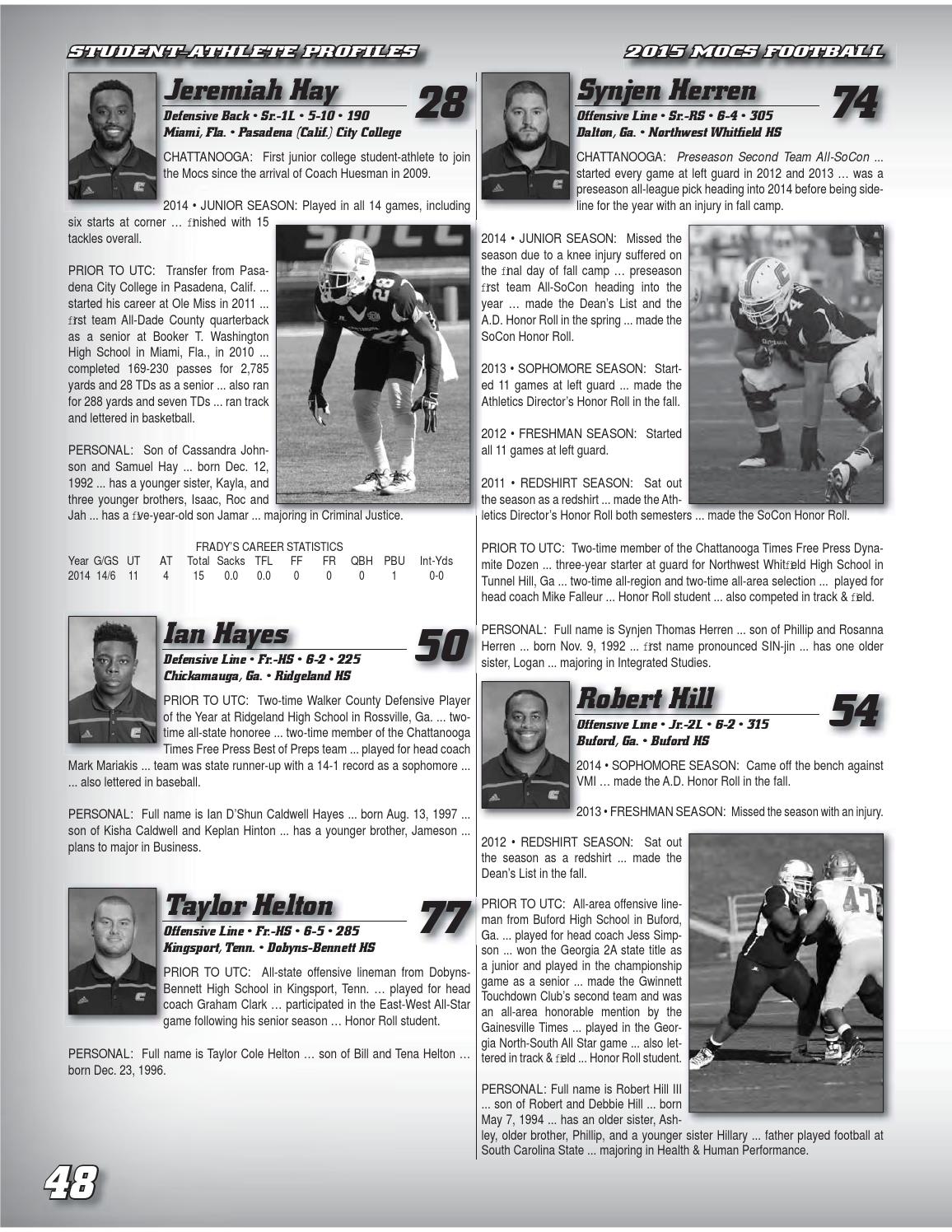 2015 Chattanooga Football Media Guide by Chattanooga Athletics - Issuu