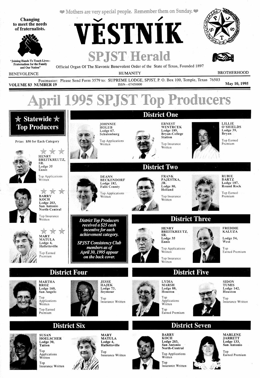 Vestnik 1995 05 10 by SPJST - Issuu