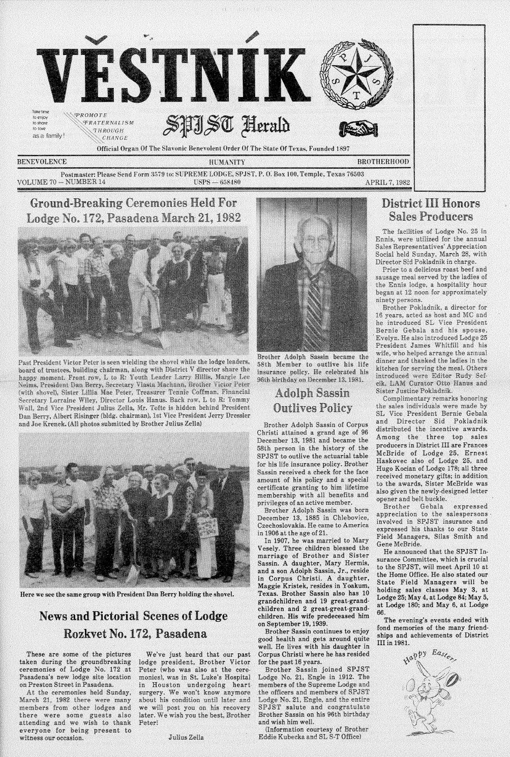 Vestnik 1982 04 07 by SPJST - Issuu