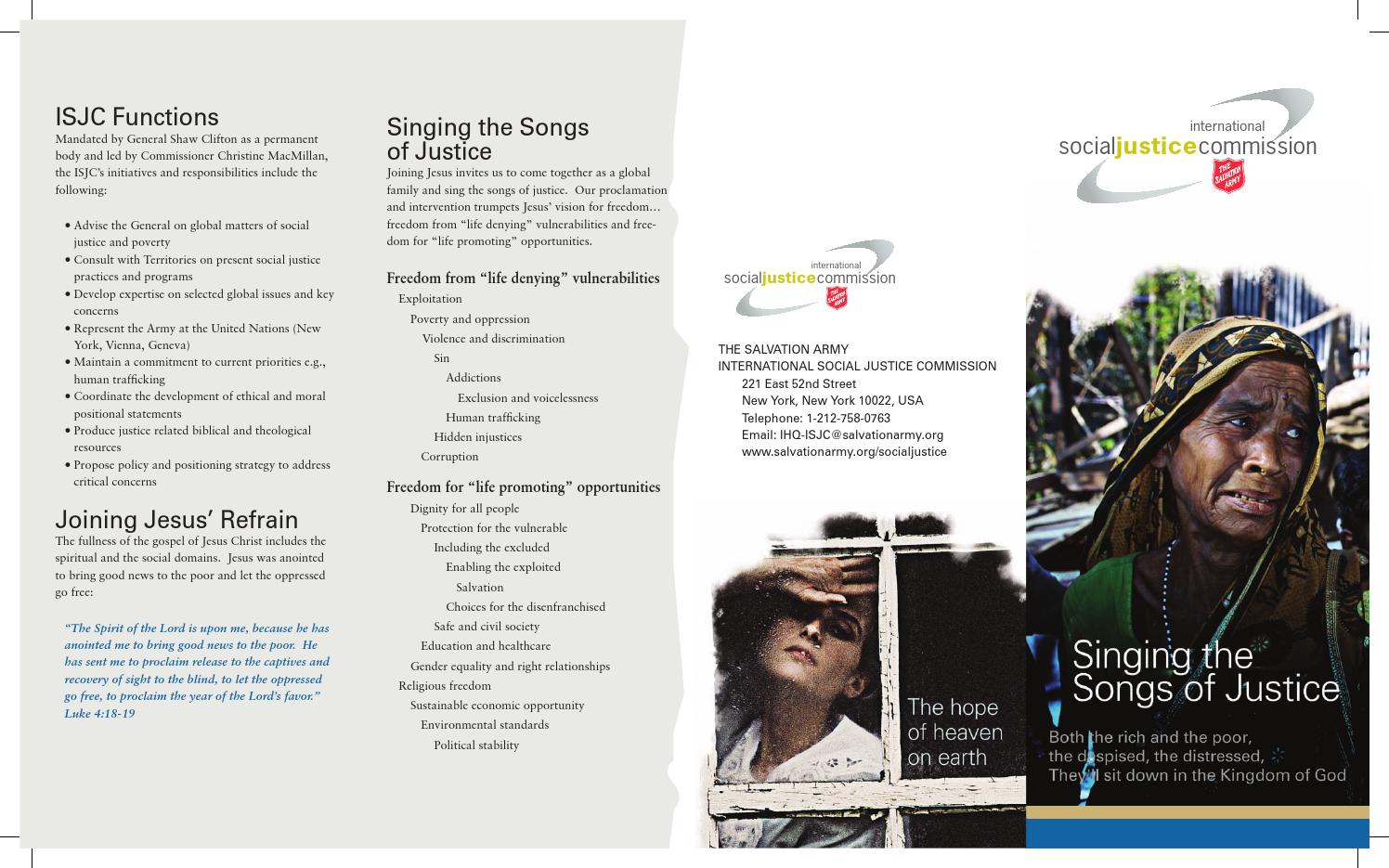 About the ISJC by International Social Justice Commission - The ...