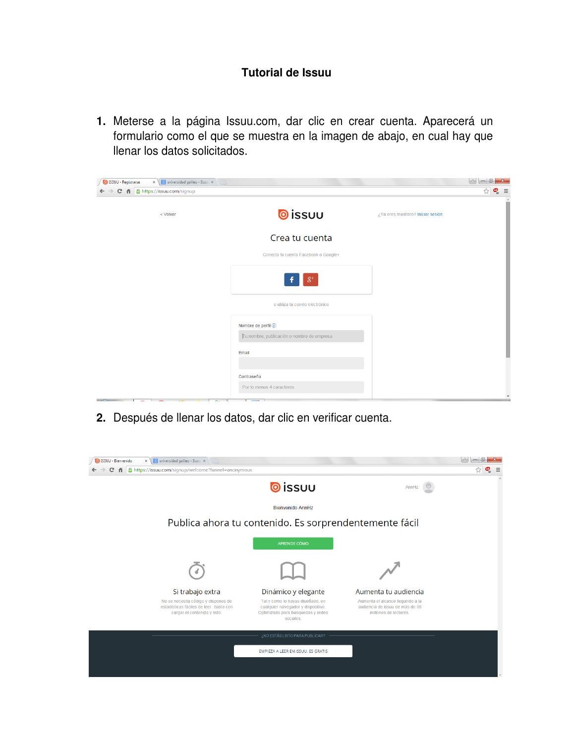Tutorial de issuu by AnnHz - Issuu