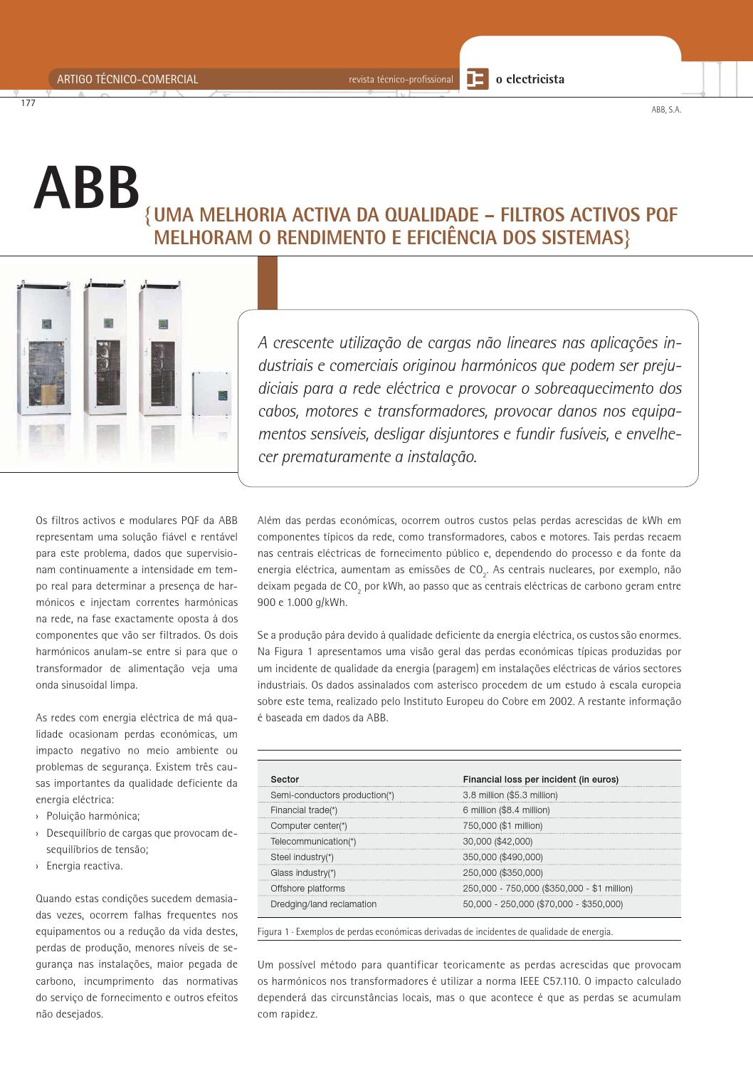 ABB: uma melhoria activa da qualidade - filtros activos PQF melhoram o ...