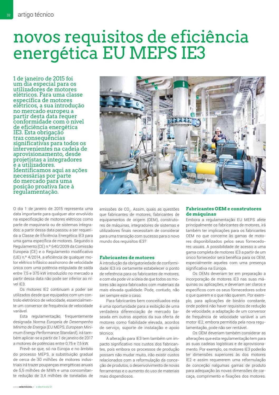 Novos requisitos de eficiência energética EU MEPS IE3 by cie - Issuu