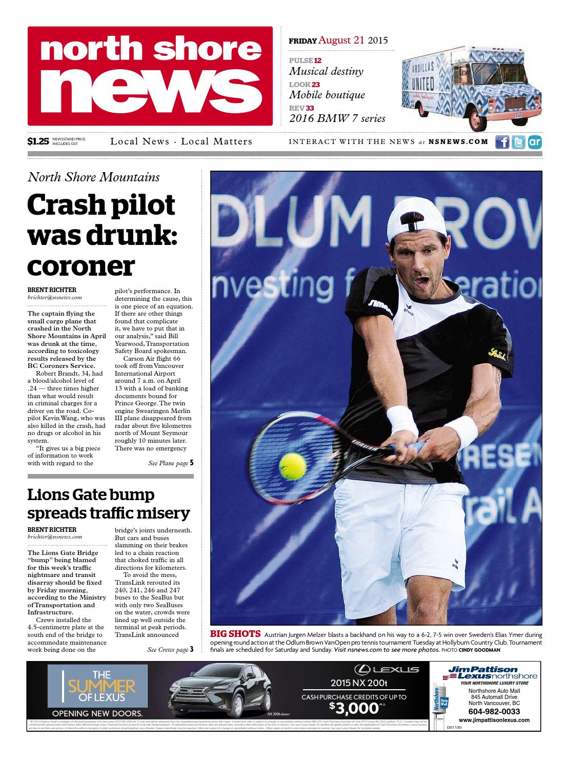 North Shore News August 21 2015 by North Shore News - Issuu