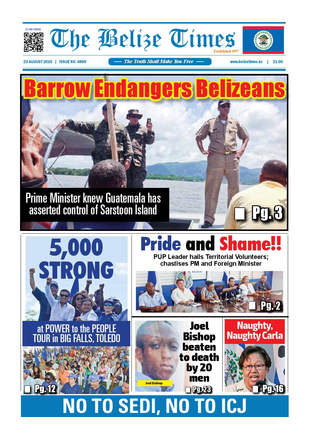 Belize Times August 23, 2015 by Belize Times Press - Issuu