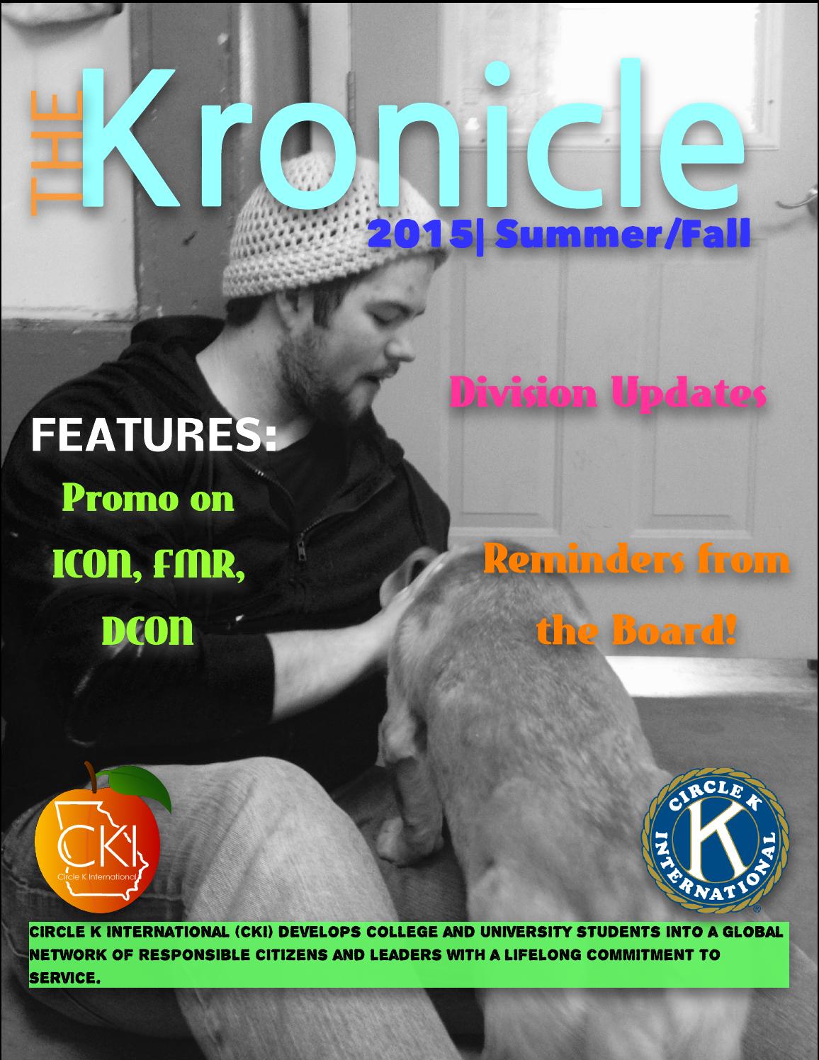 The Kronicle: Summer/Fall 2015 by Georgia CKI - Issuu