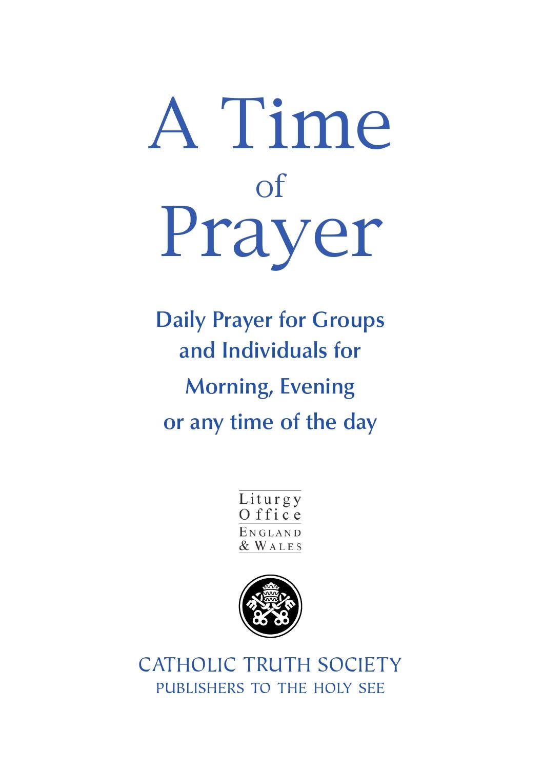 A time for prayer sample by Catholic Truth Society - Issuu