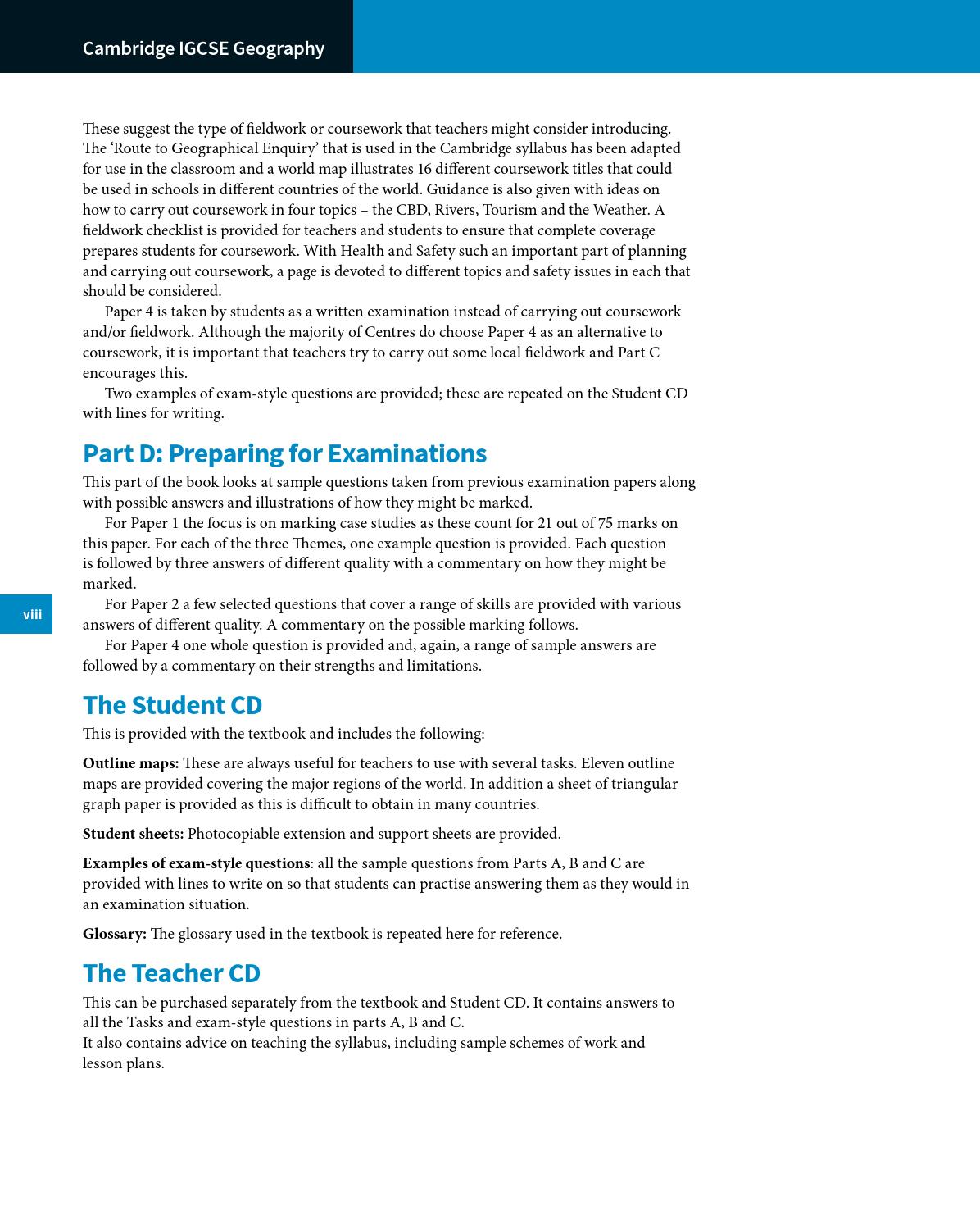 Preview Cambridge IGCSE® Geography Coursebook Second Edition by ...